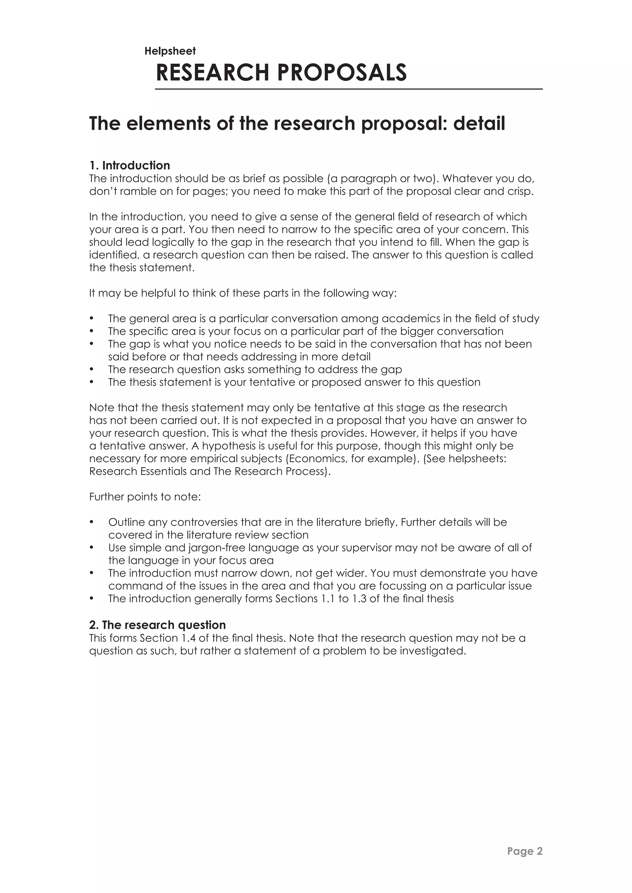 Research proposal | PDF