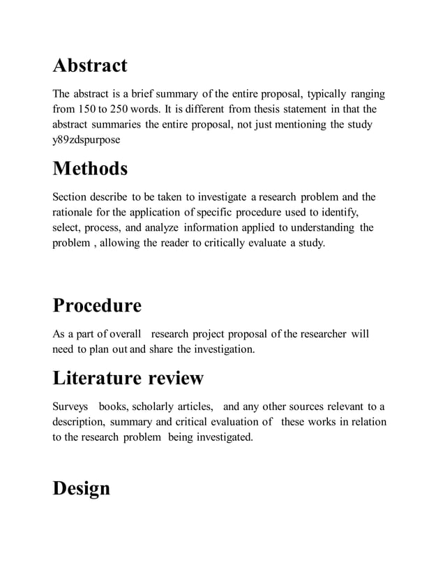 Research proposal | DOCX