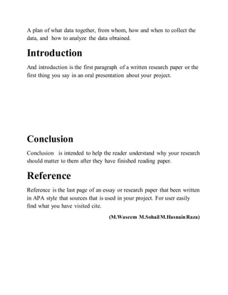 Research proposal | DOCX