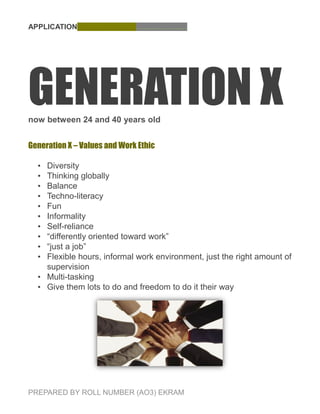Generation X & Y | PDF