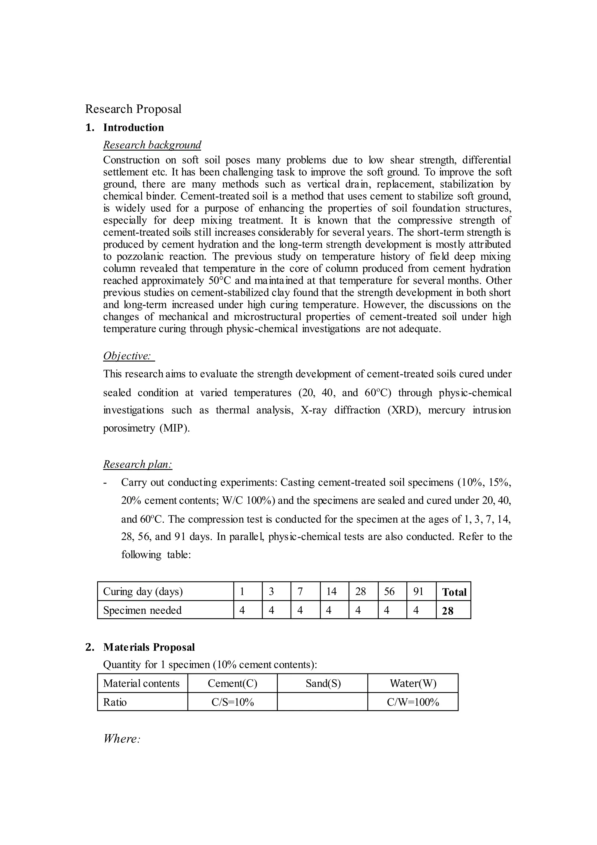 Research proposal | DOCX
