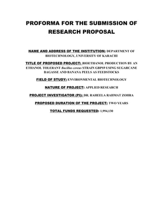 Research proposal | PDF
