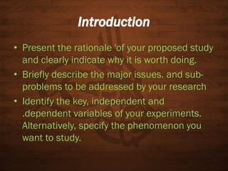 Research proposal: How to Write a Research Proposal | PPT