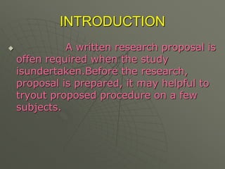 Research proposal | PPT