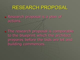 Research proposal | PPT