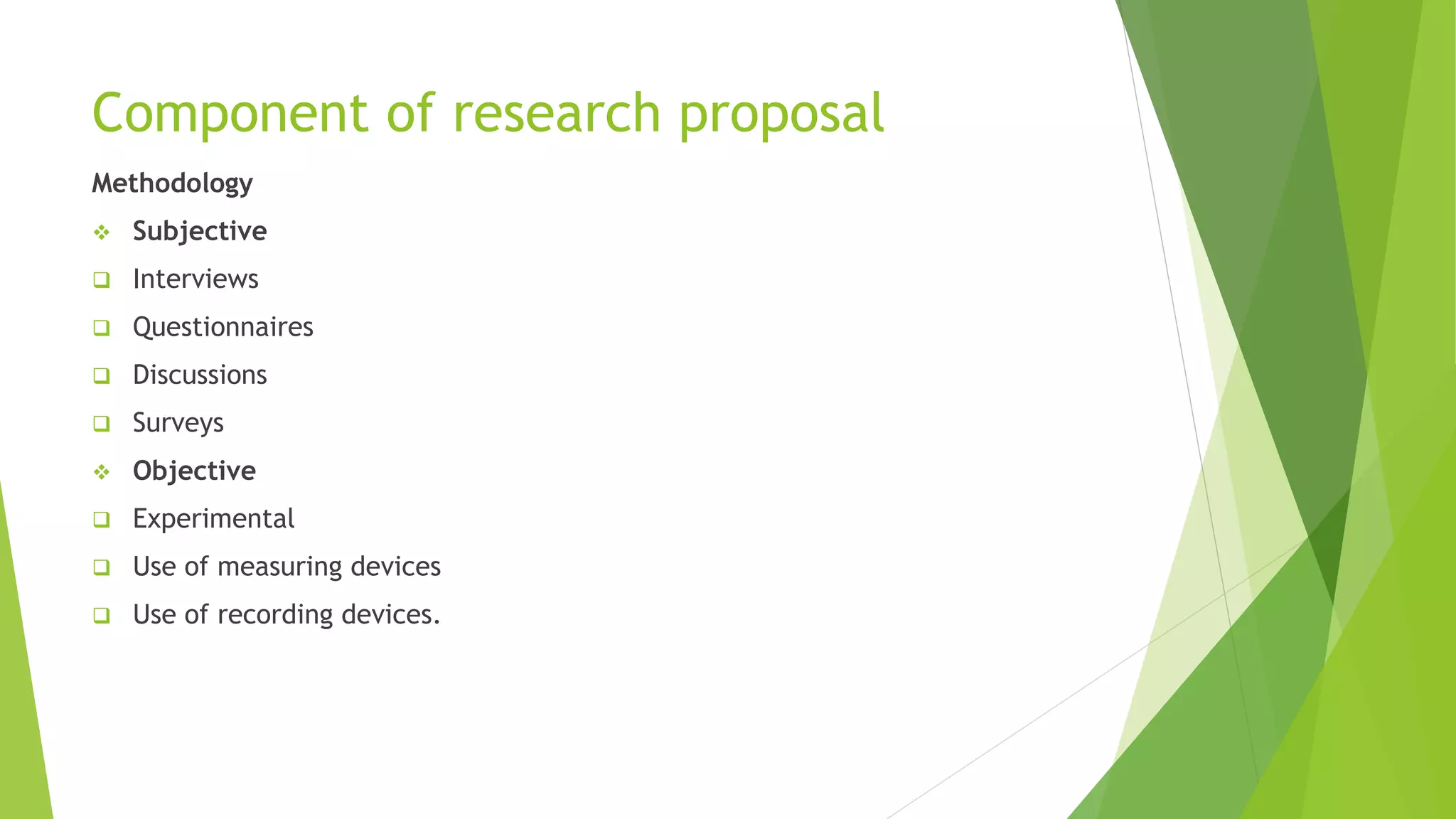 Research proposal | PPTX
