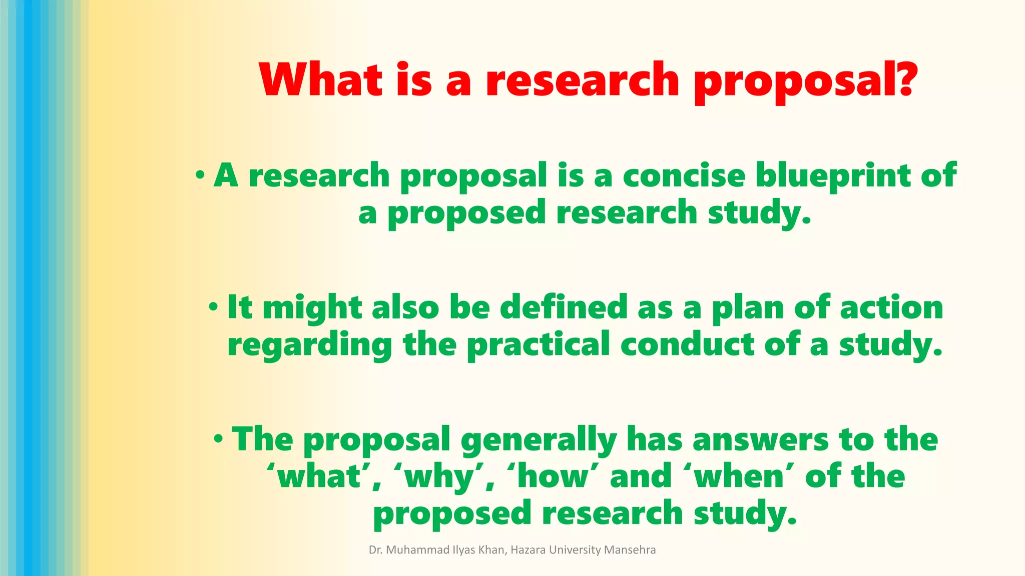 Research proposal | PPT