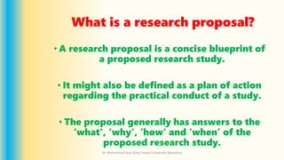 Research proposal | PPTX