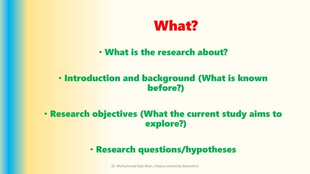 Research proposal | PPT