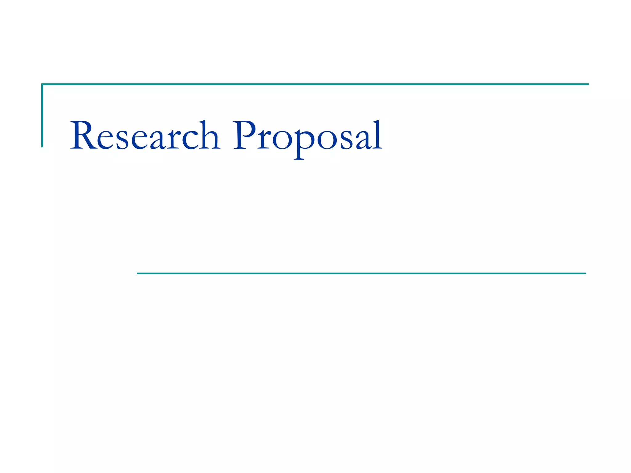 Research Proposal.ppt | Education