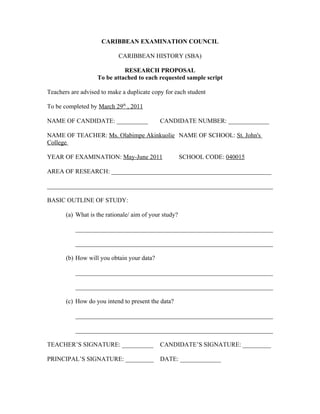 caribbean history cxc research_proposal.doc
