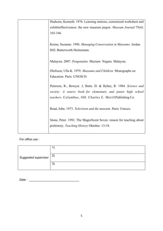 Research proposal museum magnet school program | PDF