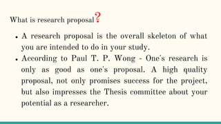Research Proposal | PDF