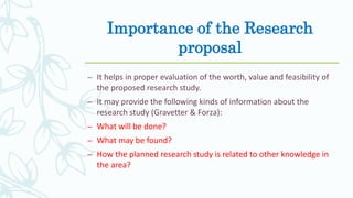 preparing a Research proposal | PPTX