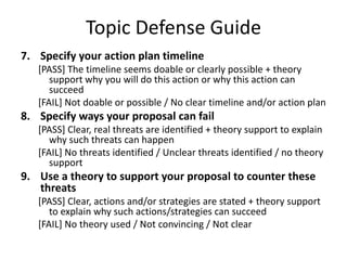 Research Proposal 2 - How to Defend Your Problem/Thesis Statement | PPSX