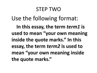 Research Proposal 6 - How to Write the Definitions of Terms | PPSX