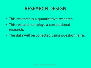 Research proposal chapter 1 presentation | PPTX