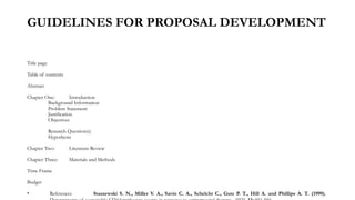 Research proposal development and research | PPTX