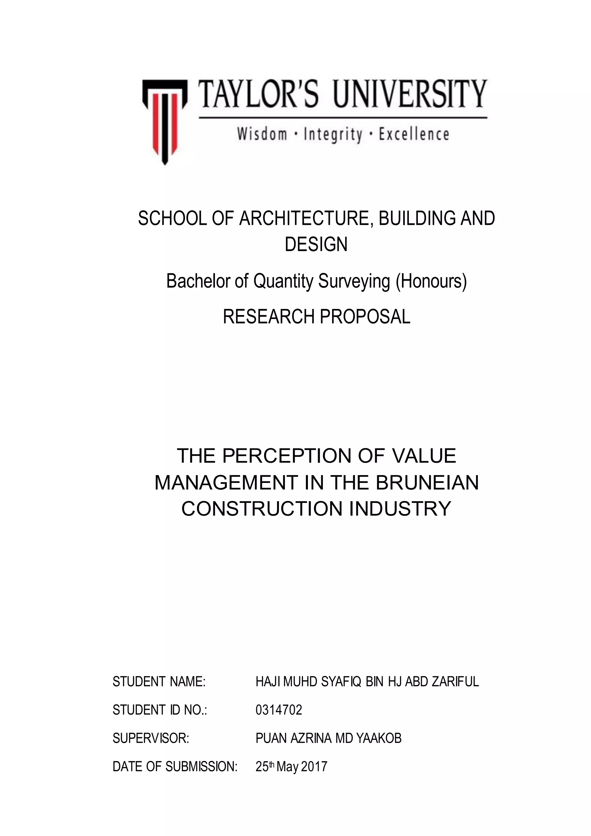 Research proposal final draft | DOCX