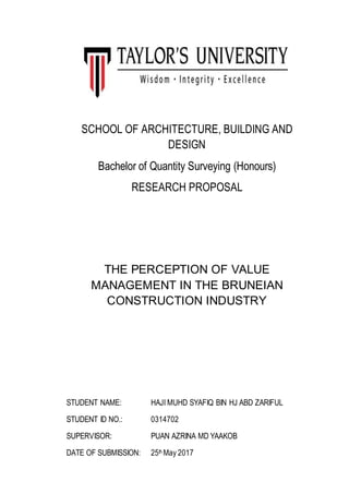 Research proposal final draft | PDF