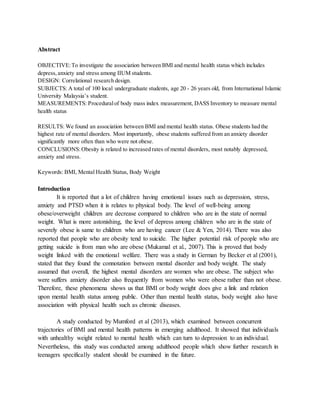 Research proposal first draft | DOCX