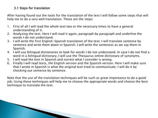 Research proposal for translation | PPT