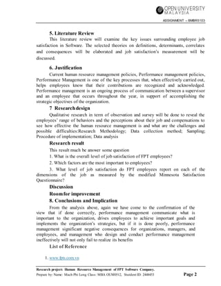 Research proposal human resource ftp | DOC | Human Resources | Business