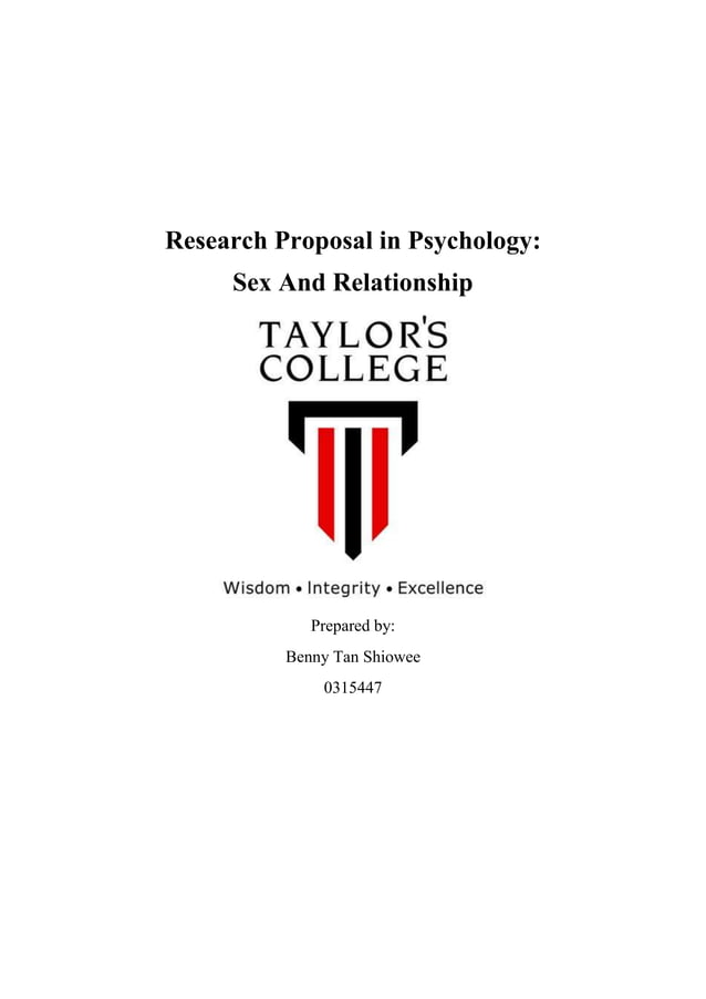 Psychology Research Proposal | PDF