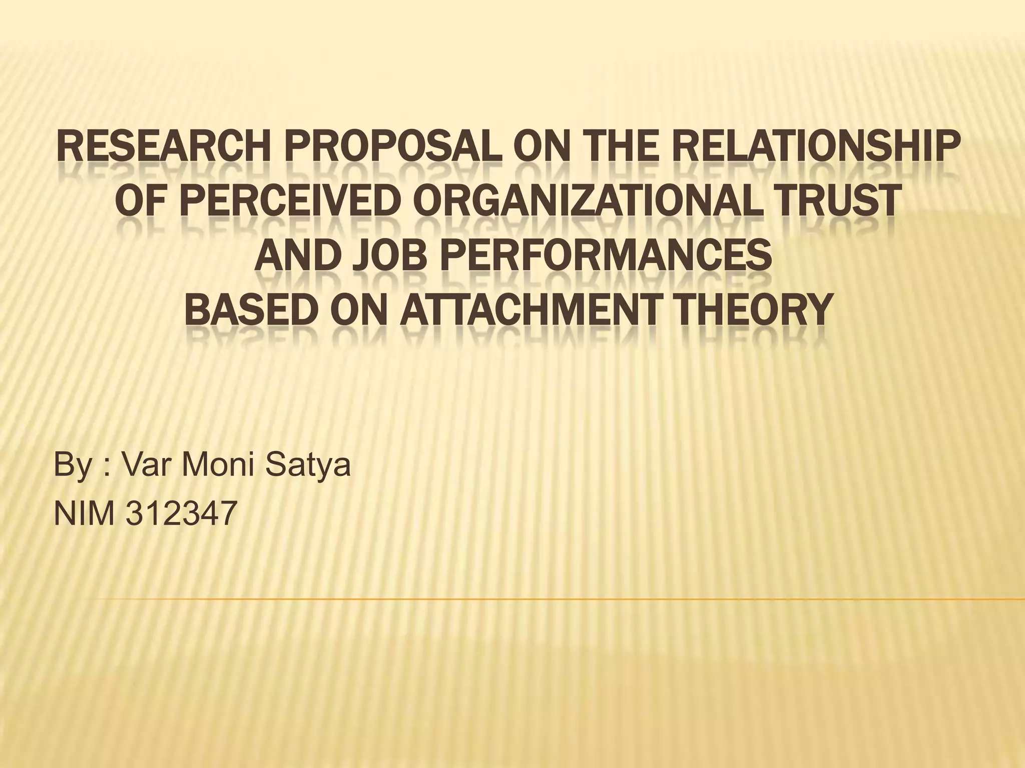 attachment theory. | PPTX