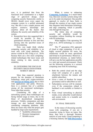 Research proposal on Computing Security and Reliability - Phdassistance.com