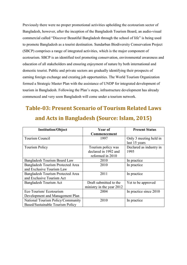 Research proposal on ecotourism | PDF | Outdoor Attractions | Attractions