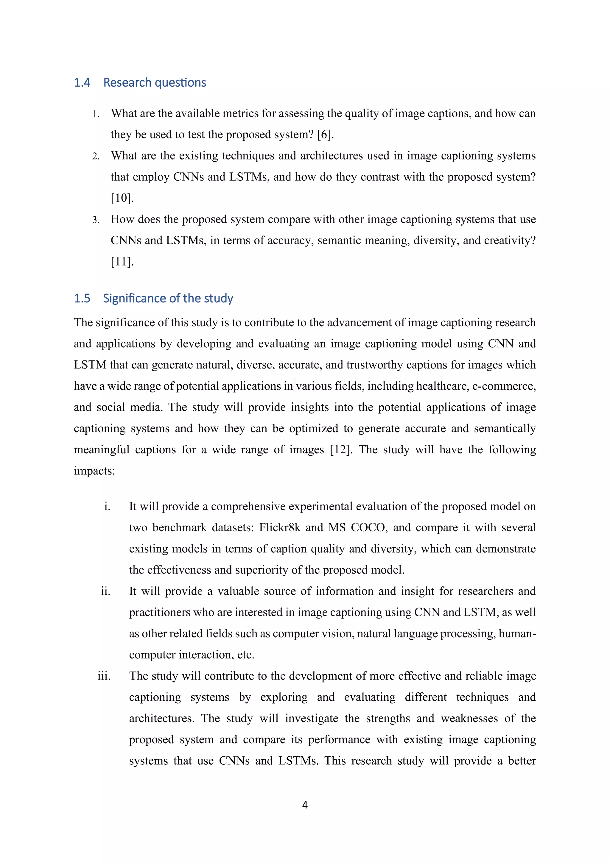 RESEARCH PROPOSAL ON ENHANCING AUTOMATIC IMAGE CAPTIONING SYSTEM LSTM ...