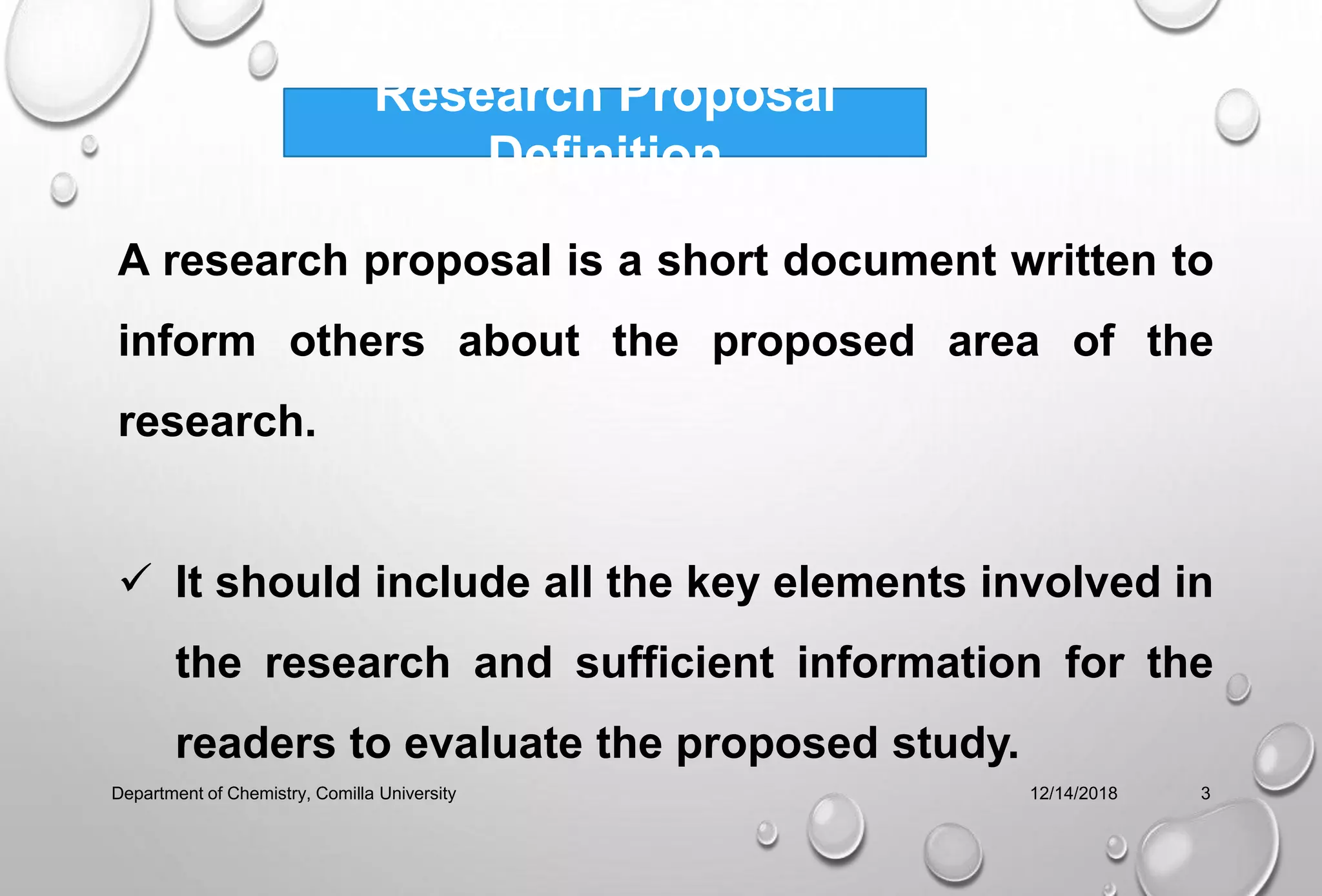 How to write a Research proposal ppt | PPTX