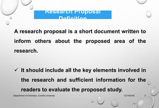 How to write a Research proposal ppt | PPTX