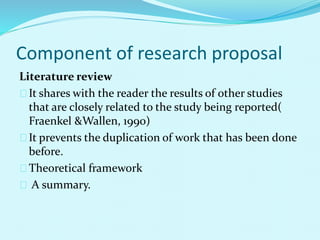 Research proposal presentation | PPTX