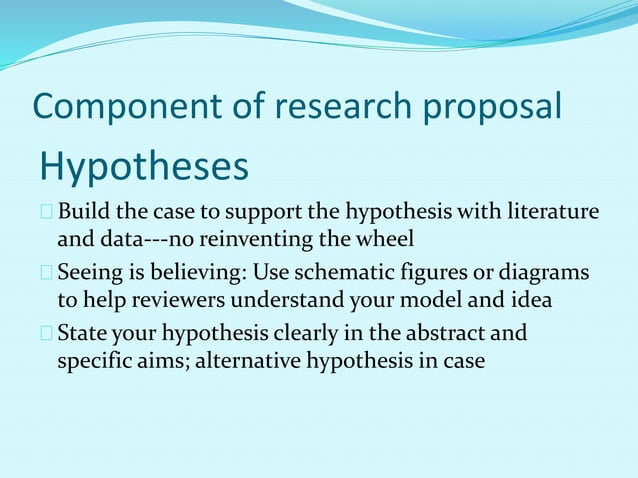 Research proposal presentation
