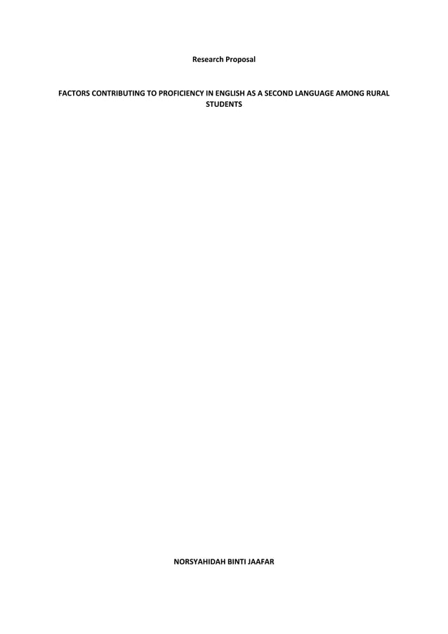 Research proposal (revised) | PDF