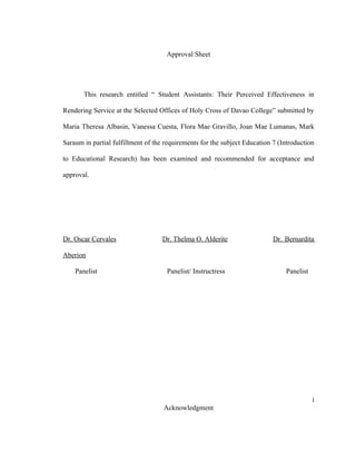 Research proposal sample | DOC