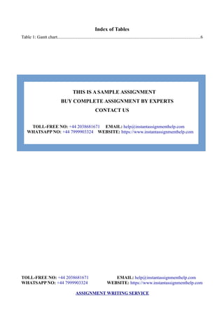 Research Proposal Sample - Instant Assignment Help | PDF