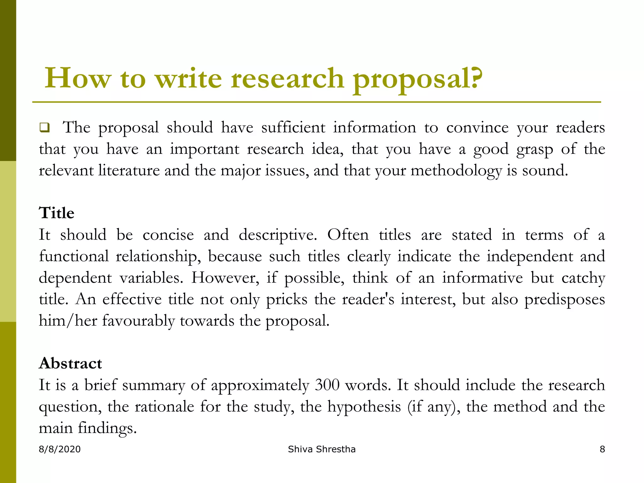 RM_Research Proposal | PDF