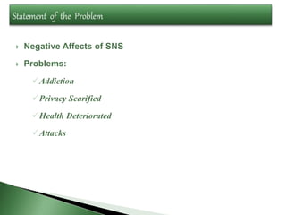 Negative Effects of SNS | PPT