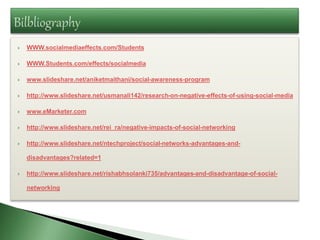 Negative Effects of SNS | PPT
