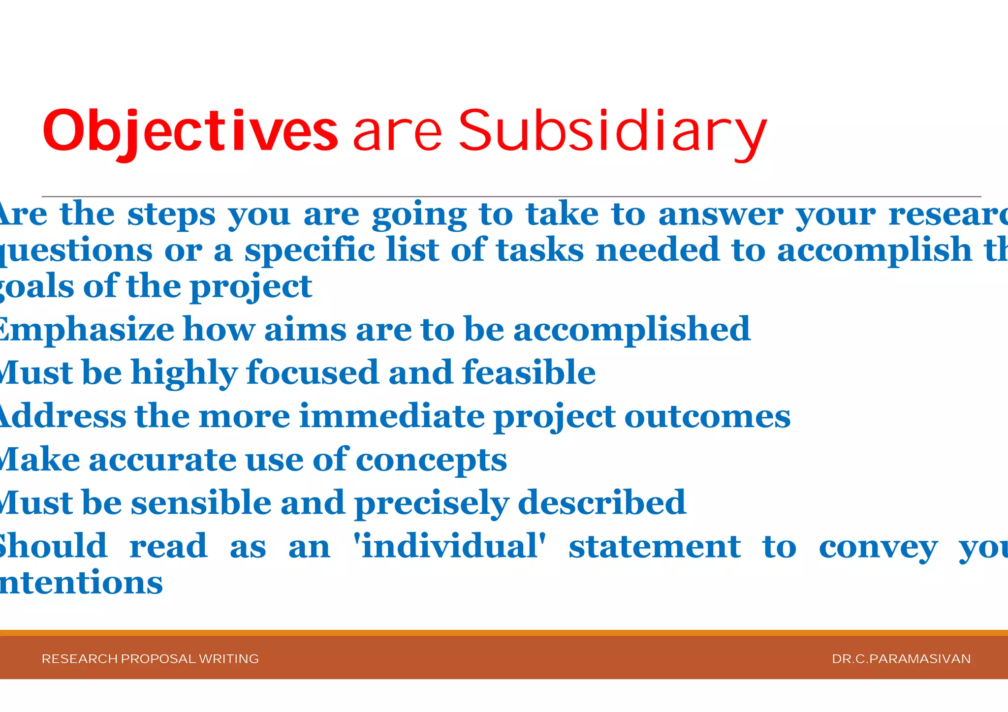 Research proposal writing | PDF