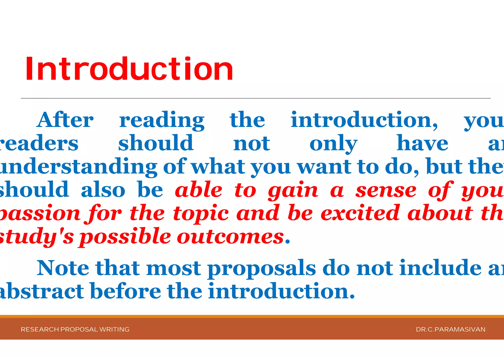 Research proposal writing | PDF