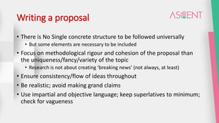 Research proposal writing | PDF
