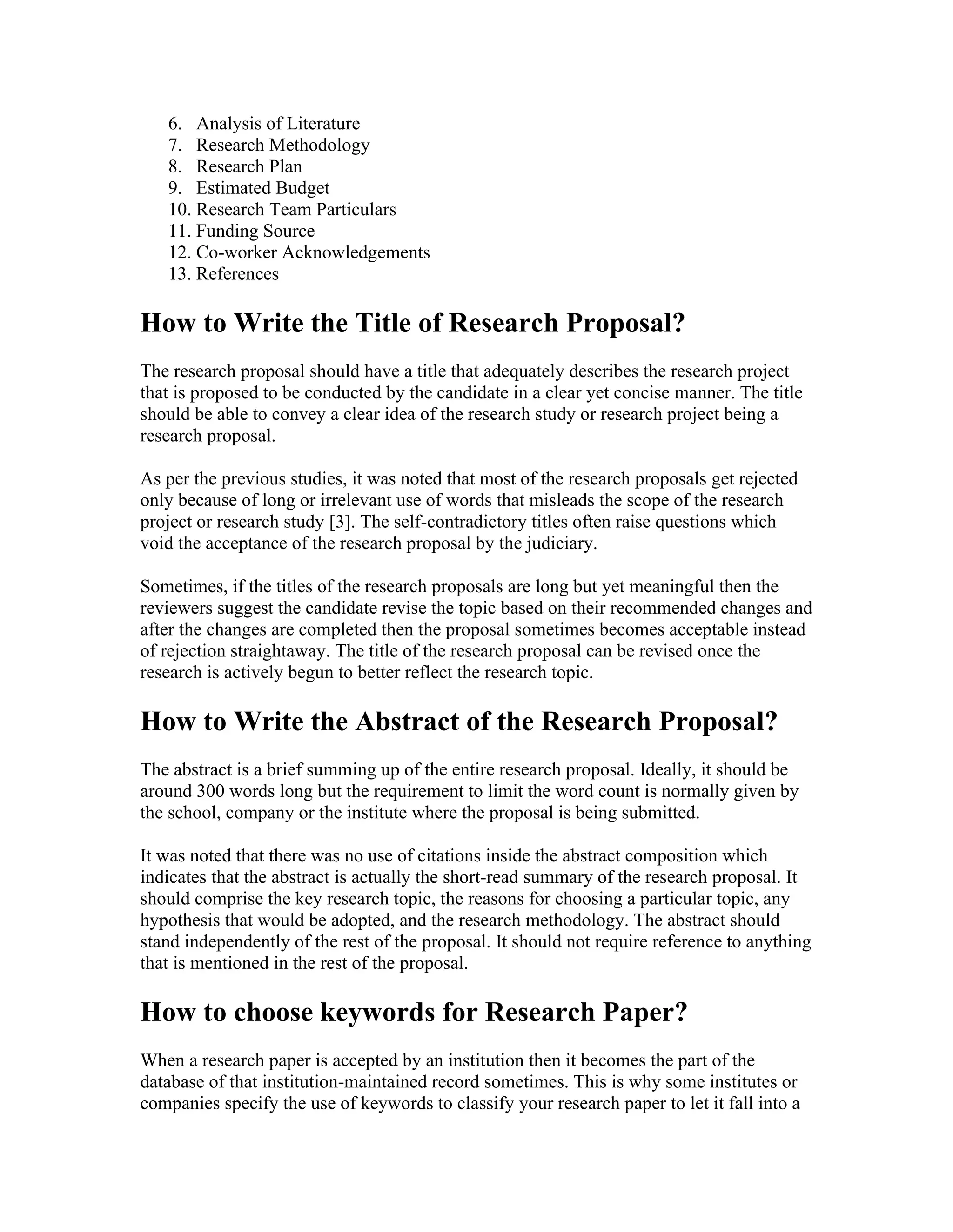 Research proposal writing study and analysis | PDF