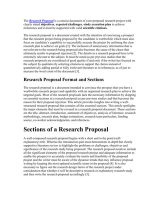 Research proposal writing study and analysis | PDF