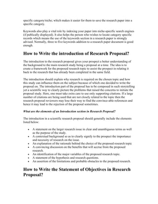 Research proposal writing study and analysis | PDF