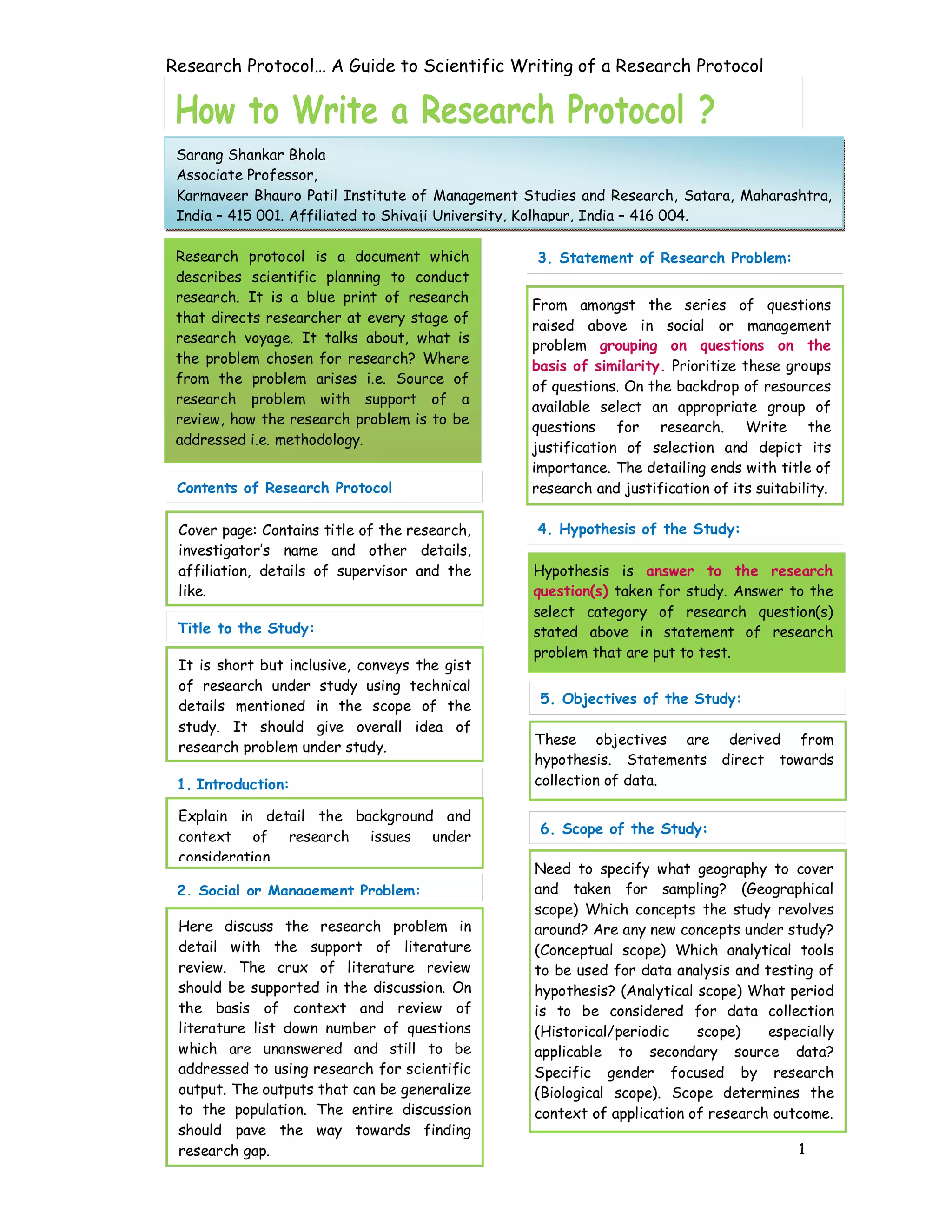 Research Protocol | PDF