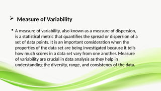 Understanding Variability Range and Mean Research | PPT